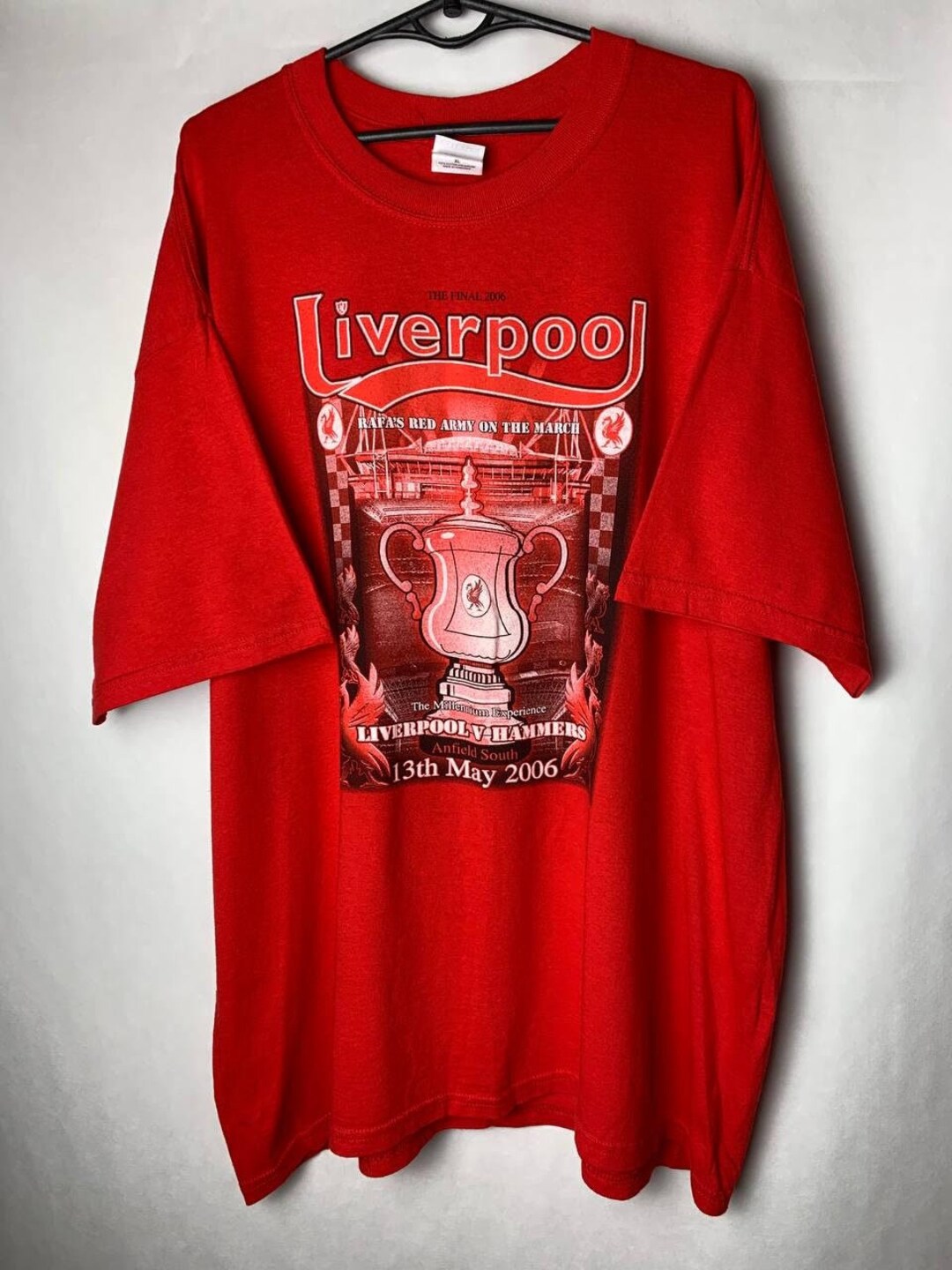 Vintage Y2K Liverpool Football Club Winners FA Cup Final Fan T-shirt ...
