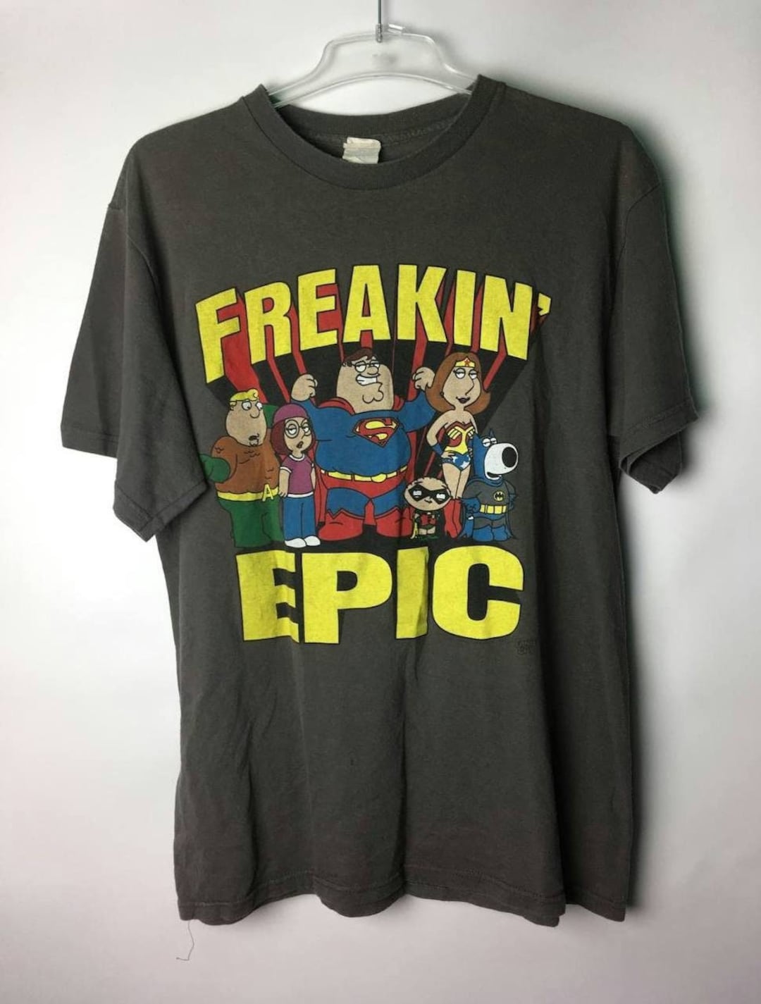 Freakin Epic Family Guy Superfriends Comics Gray T-shirt Size L - Etsy