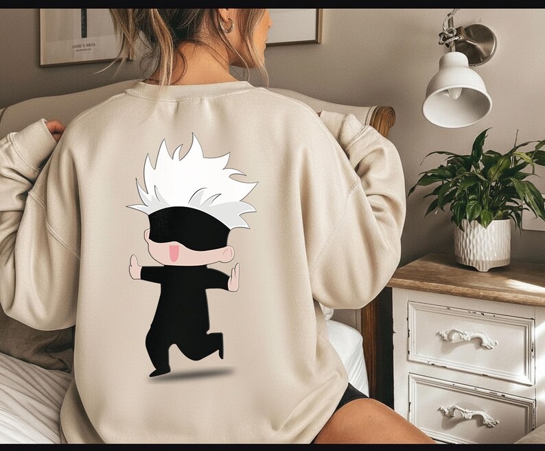 Gojo Satoru Chibi SVG | Jujutsu Kaisen Anime Vector (digital Download ...