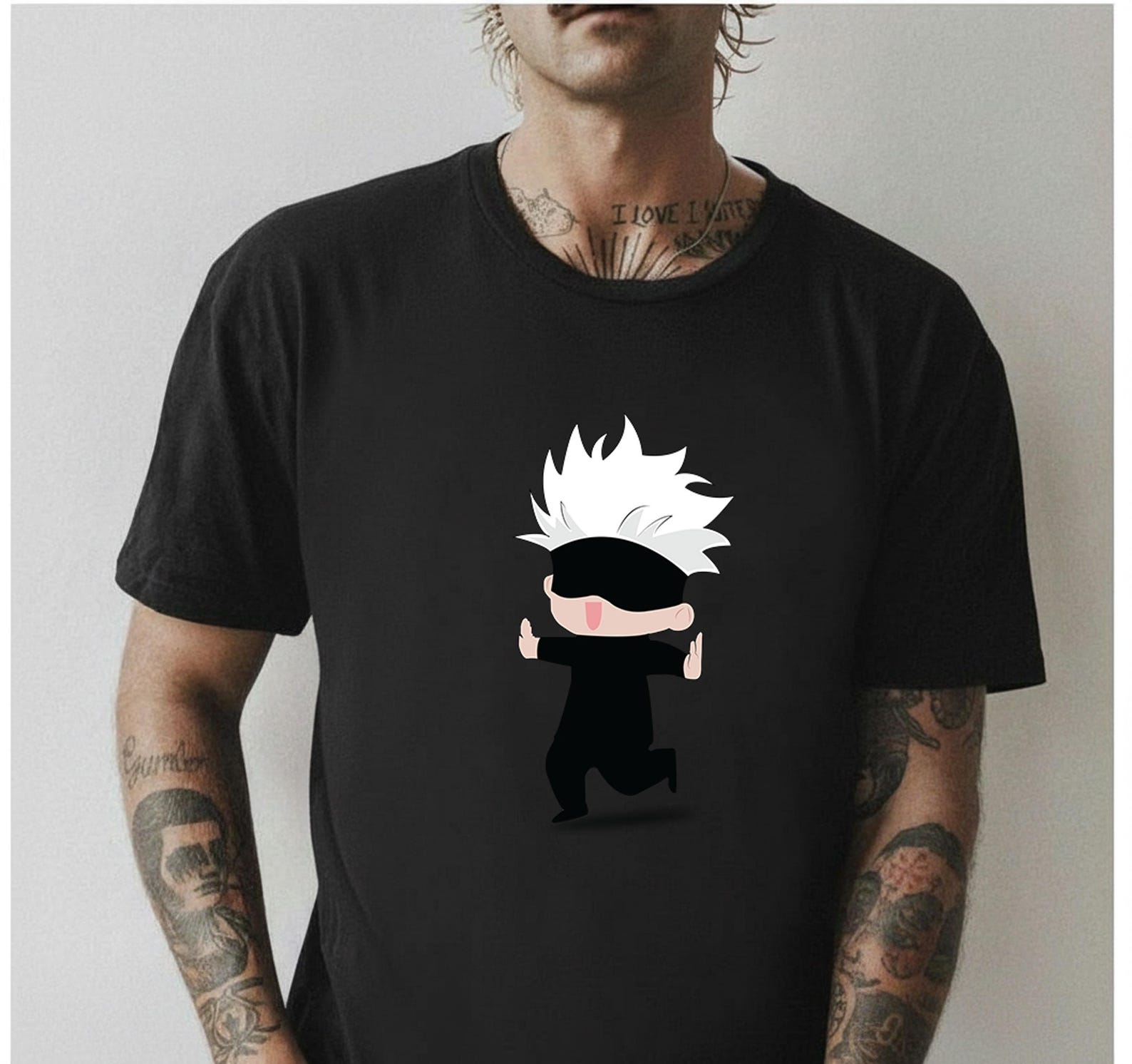 Gojo Satoru Chibi SVG | Jujutsu Kaisen Anime Digital Download for T ...