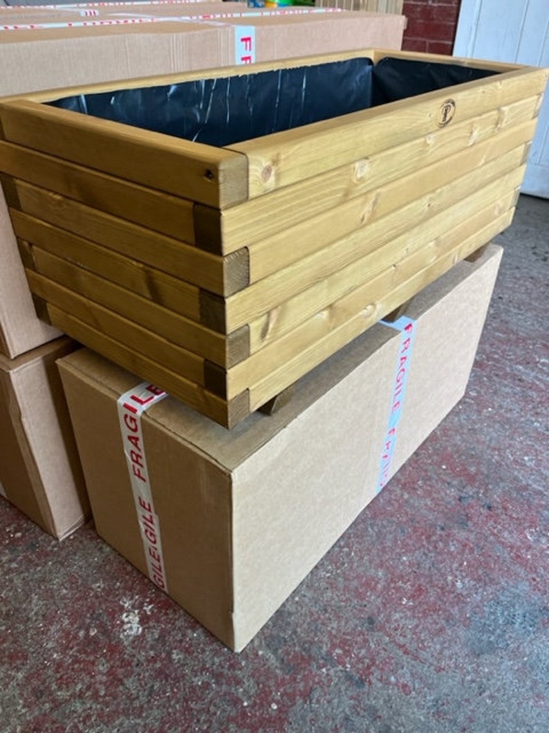 145cm Long Wooden Planters - Etsy UK