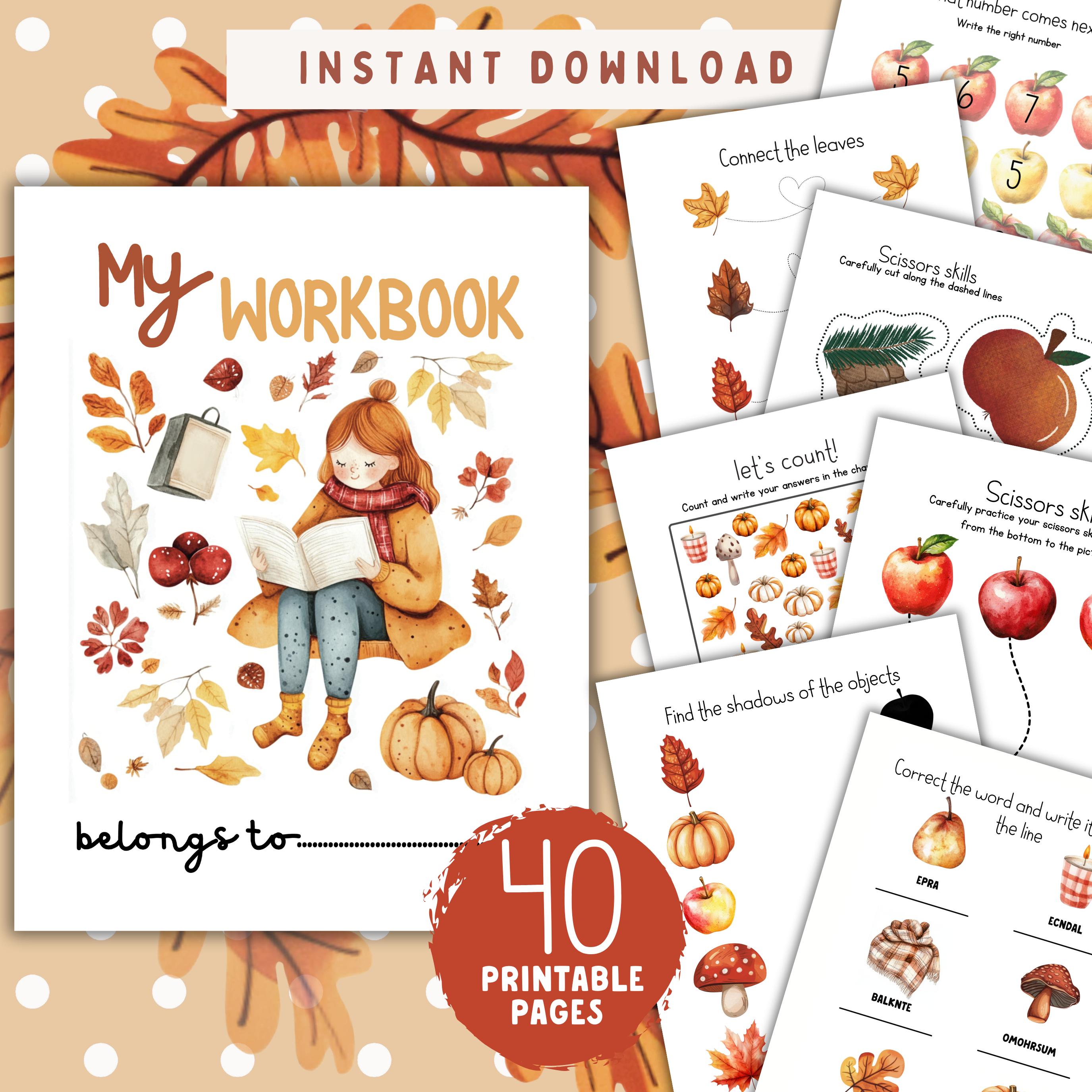 Fall Workbook for Kids | Autumn-themed Learning Activities & Fun ...