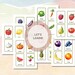 Fruits and Vegetables Cards Montessori Flashcards, Educational ...