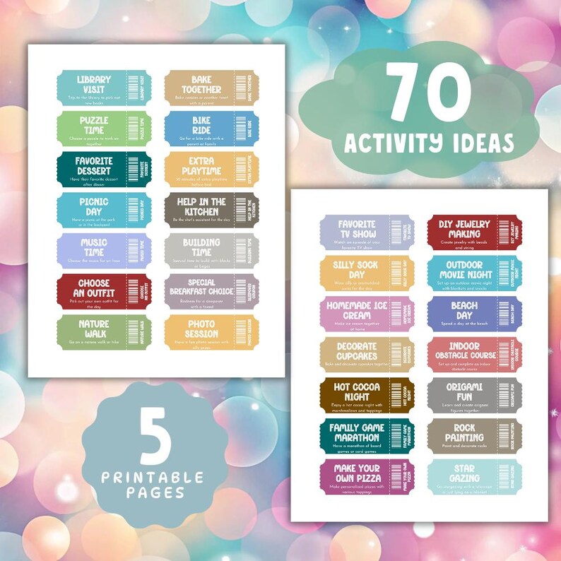 Kids Reward Coupons Printable Reward Cards Positive Behavior Rewards ...
