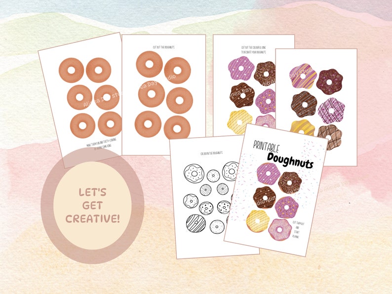 Doughnut Shop Pretend Play Printables, Donut Day Activity, Dramatic ...