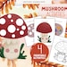 Mushroom Nature Activity Pages for Toddlers, Printable Preschool ...