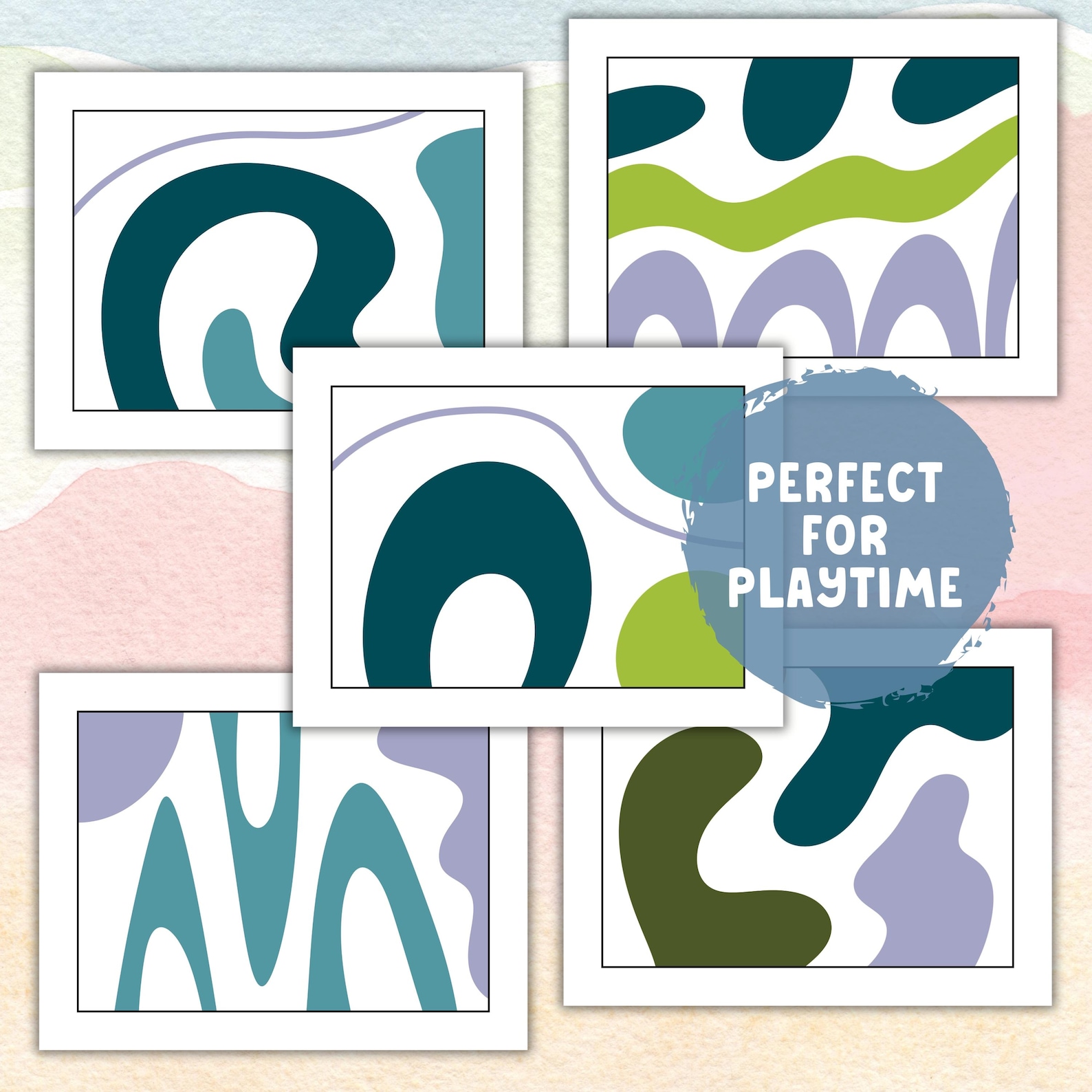 Reggio-inspired Loose Parts Pattern Mats | Printable Playdough Activity ...