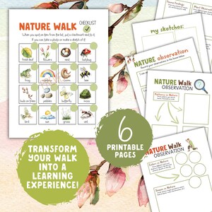 SPRING Nature Walk Checklist Scavenger Hunt for Kids Forest School ...