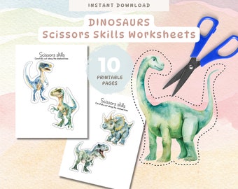 Snowflakes Cutting Strips Printable Cutting Sheets for Kids Preschool ...