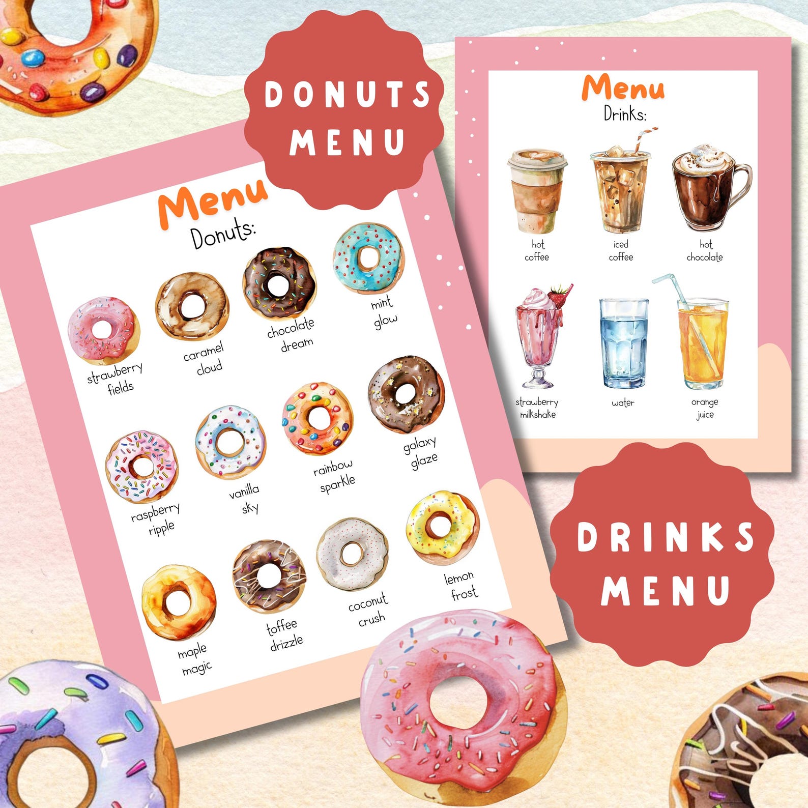 Donut Shop Pretend Play Activity | Printable Donut Day | Imaginative ...