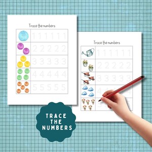 1-10 Maths Worksheets, Early Counting Preschool Count to 10, Printables ...
