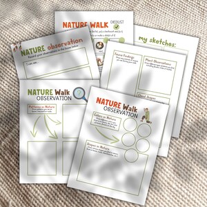 SPRING Nature Walk Checklist Scavenger Hunt for Kids Forest School ...