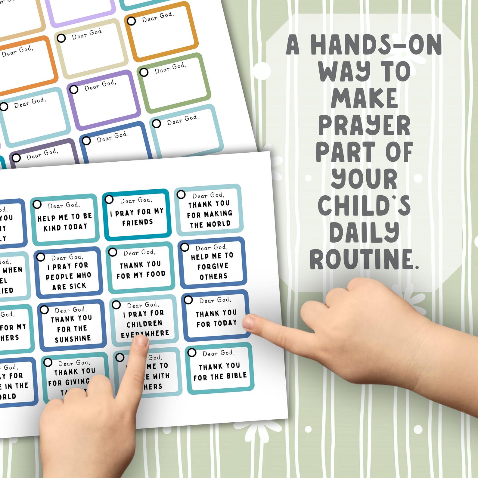 Kids' Daily Prayer Cards: Christian Prompts (printable Prayer Deck) - Etsy