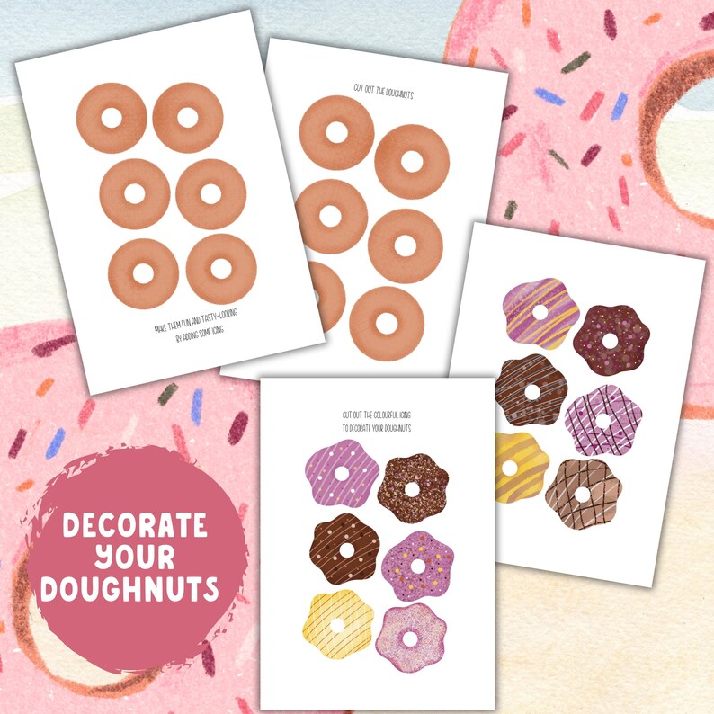 Doughnut Shop Pretend Play Printables, Donut Day Activity, Dramatic ...