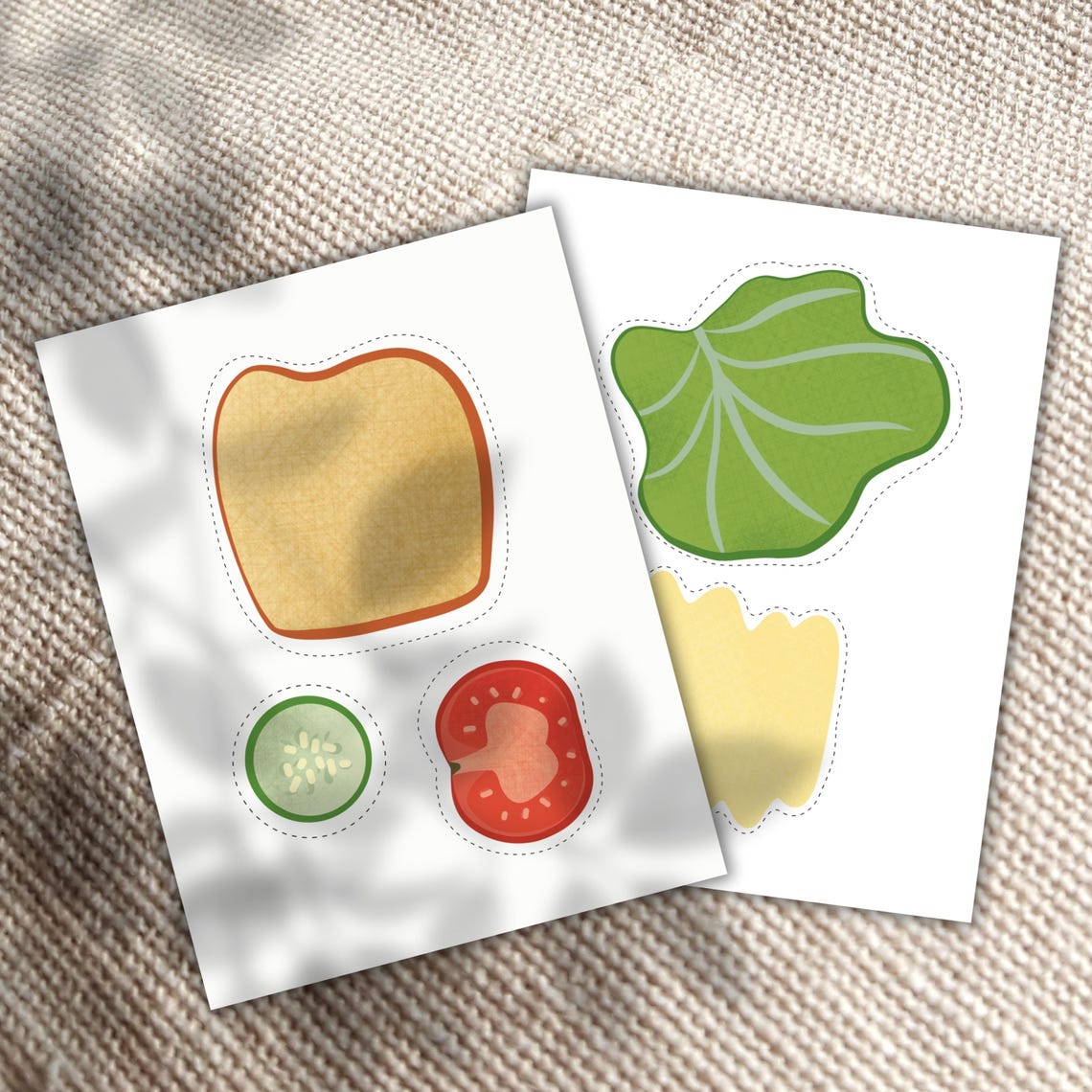 Build a Sandwich Printable: Pretend Play Fine Motor Skills Activity ...