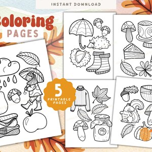 FALL Bundle 5 in 1, Printable Set, Autumn Movement Cube, Activity ...