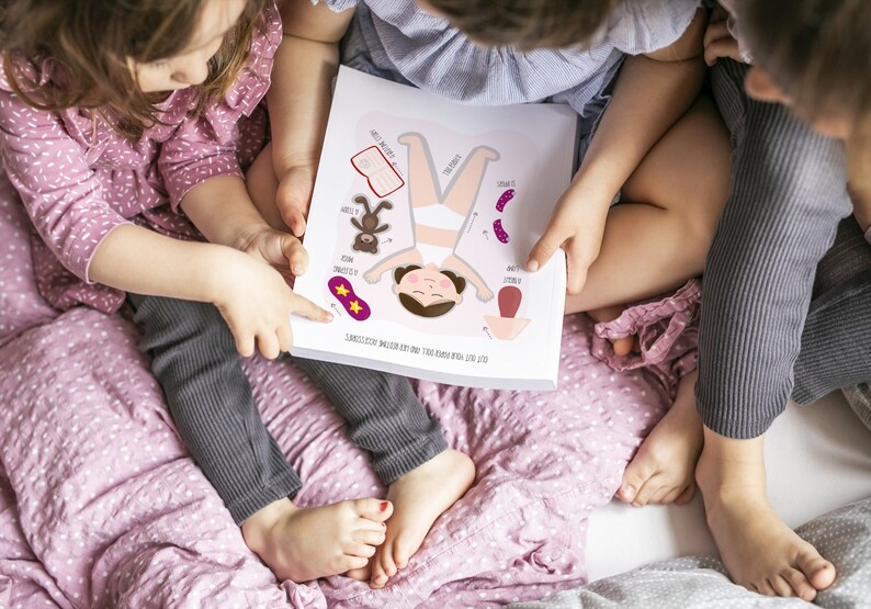 Paper Doll Printable Activity Craft Girls & Boys Bedtime Routine ...