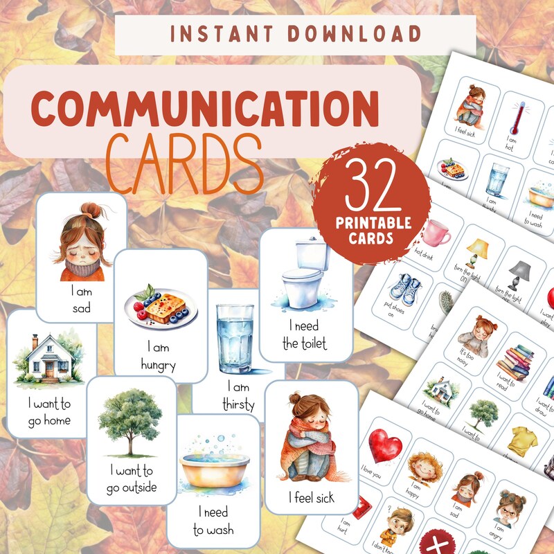 Communication Cards - Etsy