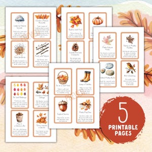 FALL Outdoor Activity Cards for Kids | Forest School Ideas | Nature ...