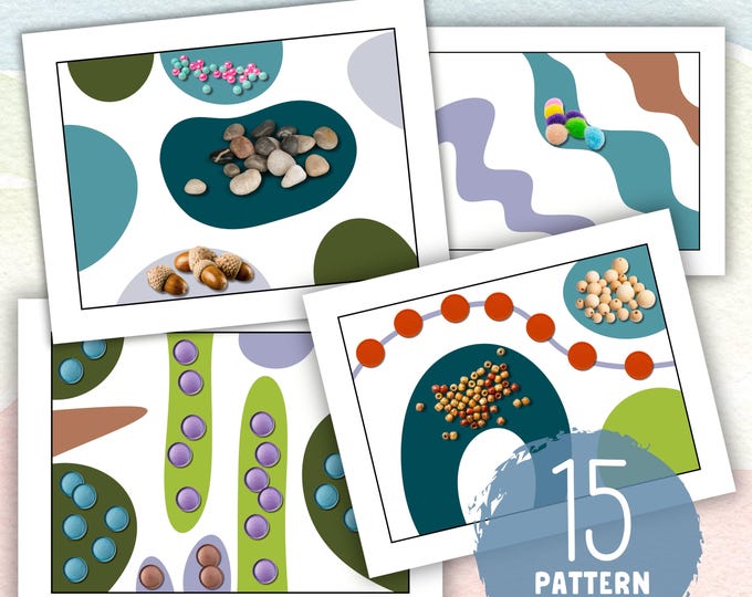 Loose Parts Printable Mats, Pre Writing Activity, Kids Play Dough ...