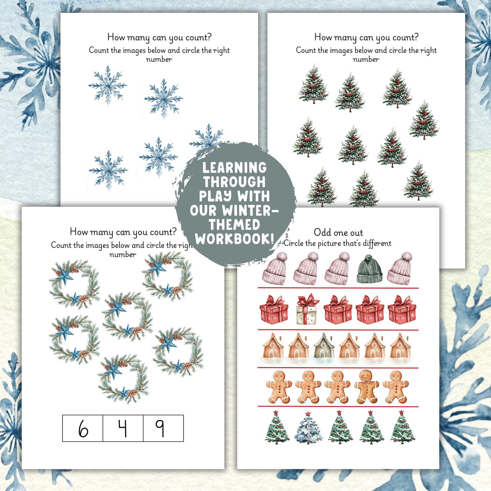 Winter Unit Study Workbook | Montessori Inspired Preschool Printable ...