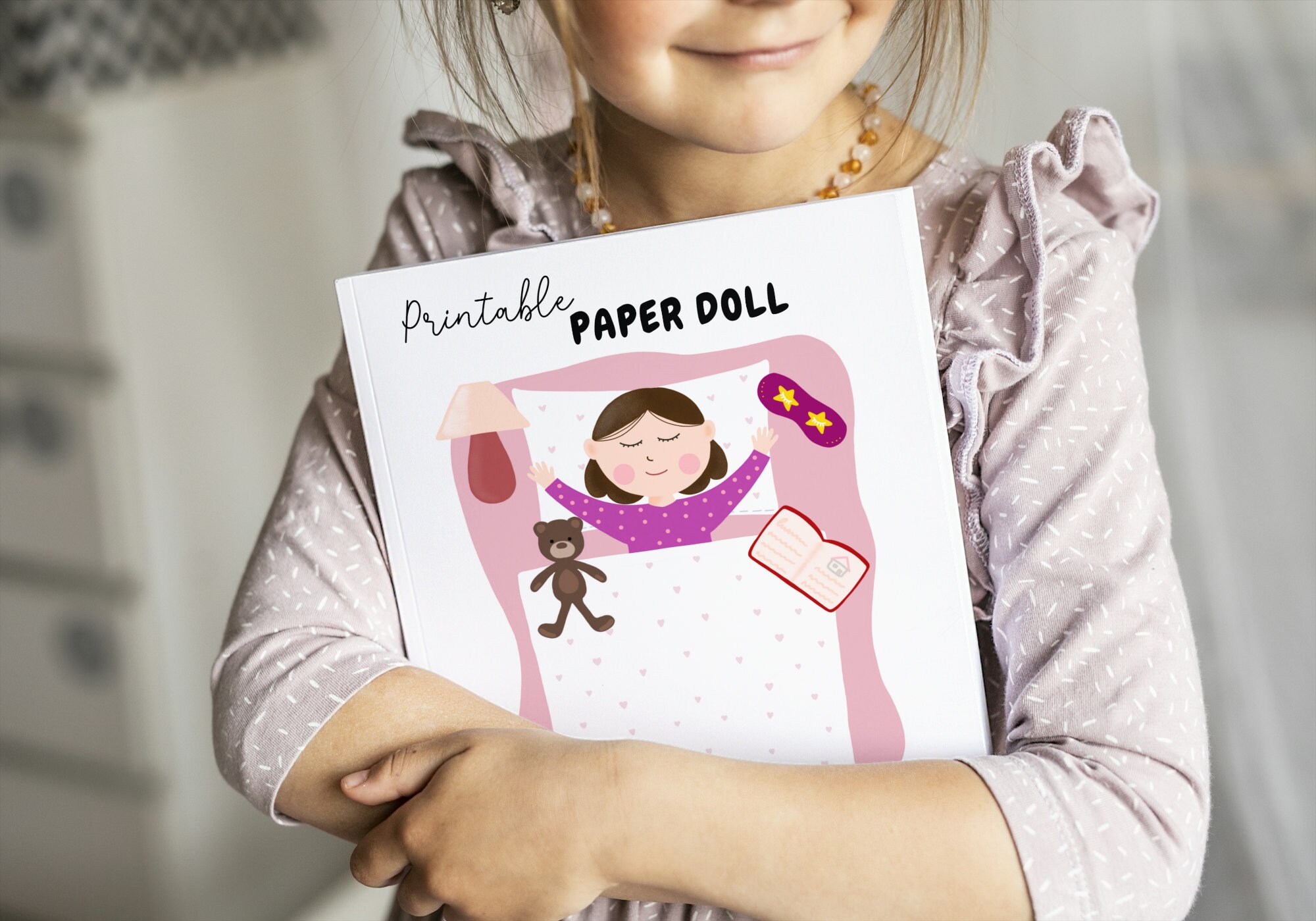 Paper Doll Printable Activity Craft Girls & Boys Bedtime Routine ...