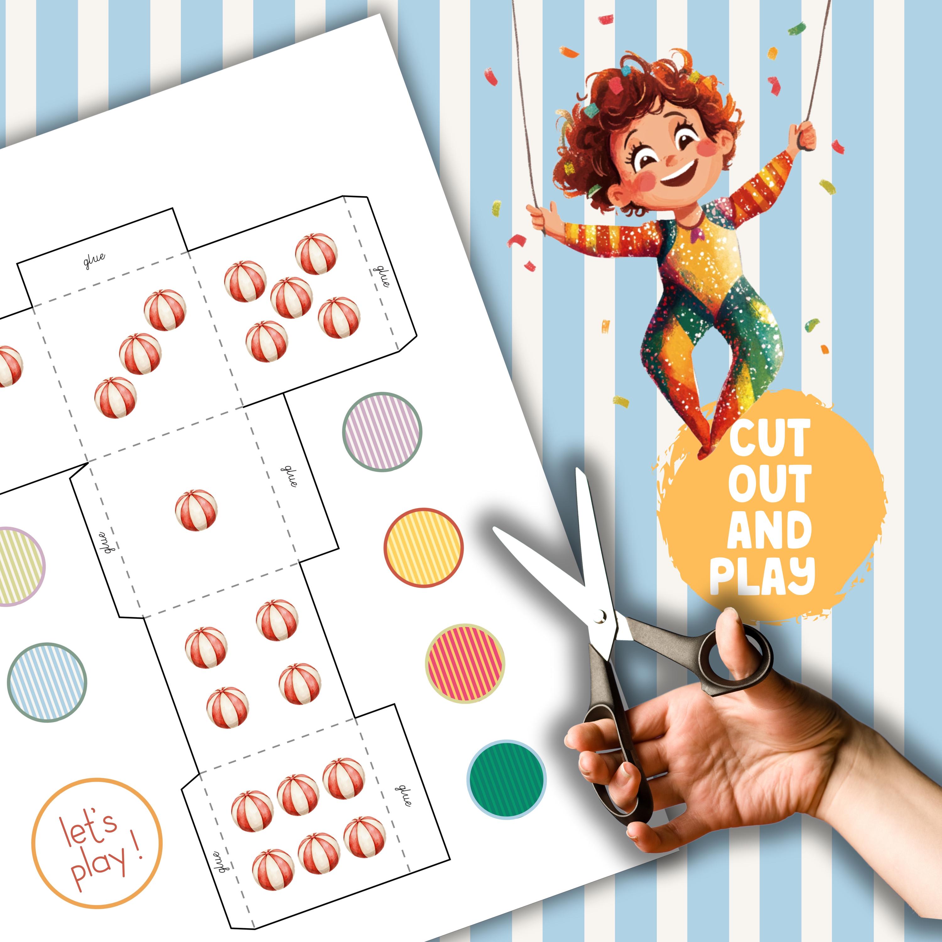 Circus Board Game: Ribbons and Ladders Family Play (PDF) - Etsy