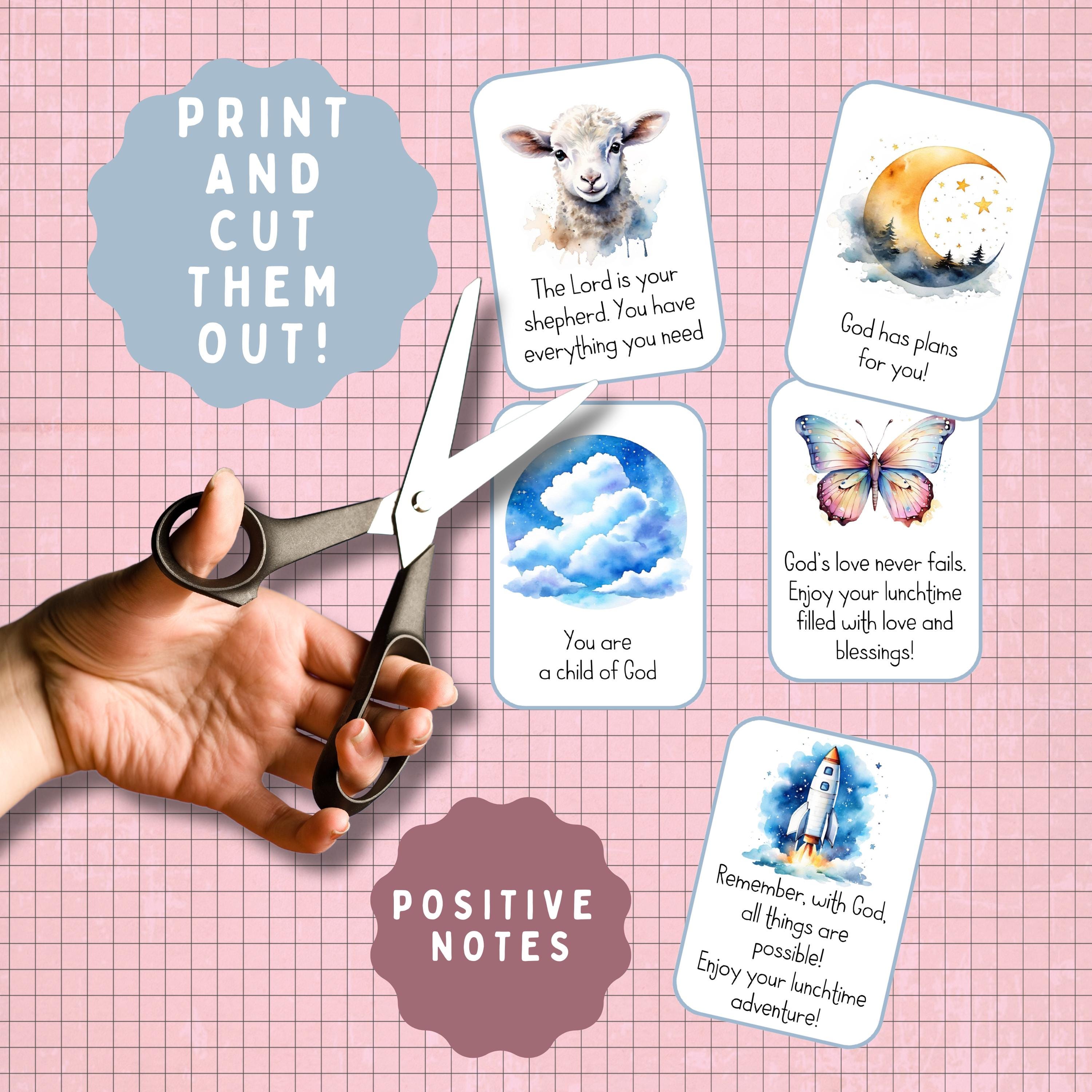 Bible Lunchbox Notes Christian Lunchtime, Christian Affirmation Cards ...