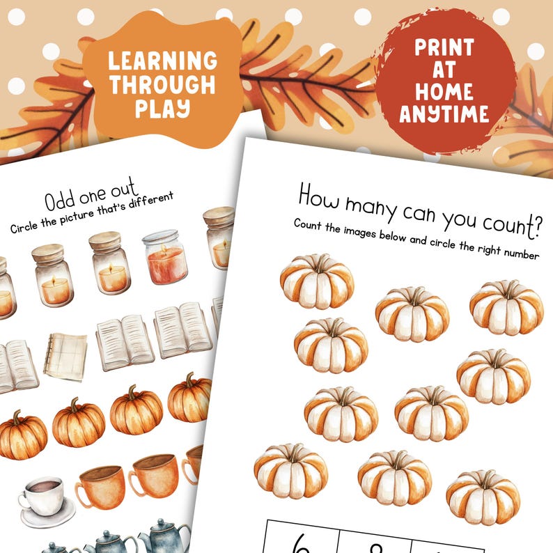 Fall Workbook for Kids | Autumn-themed Learning Activities & Fun ...
