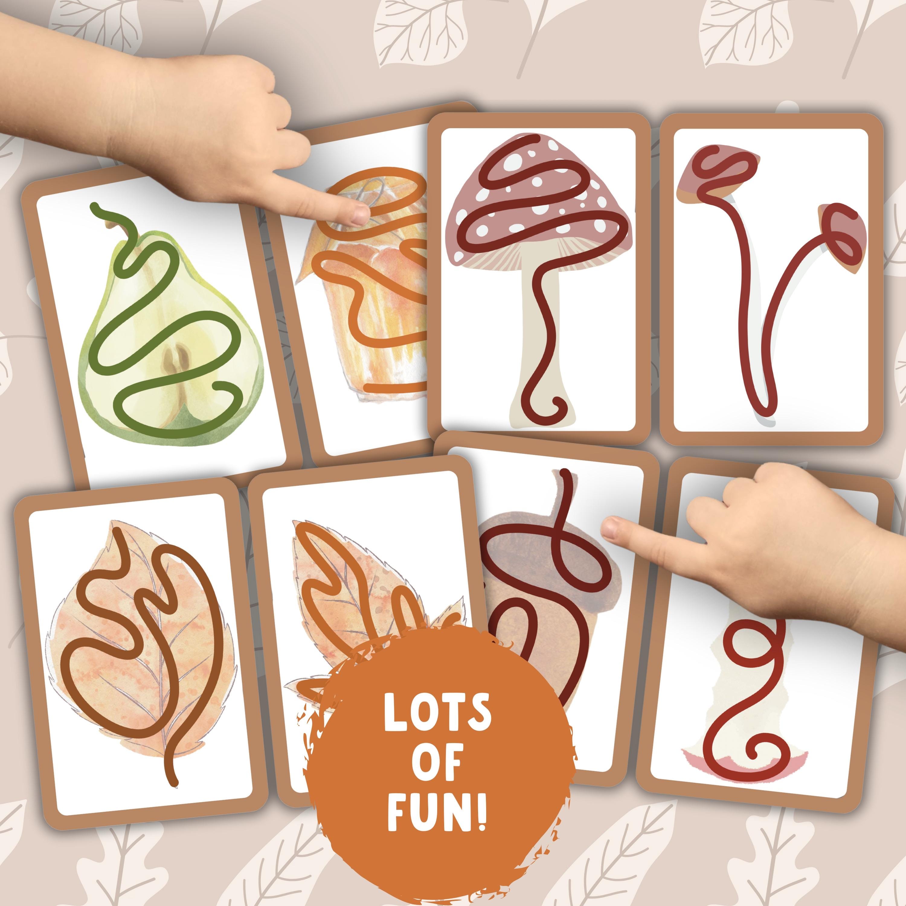 Fall Finger Tracing Cards: Mindfulness Activity for Kids (printable) - Etsy