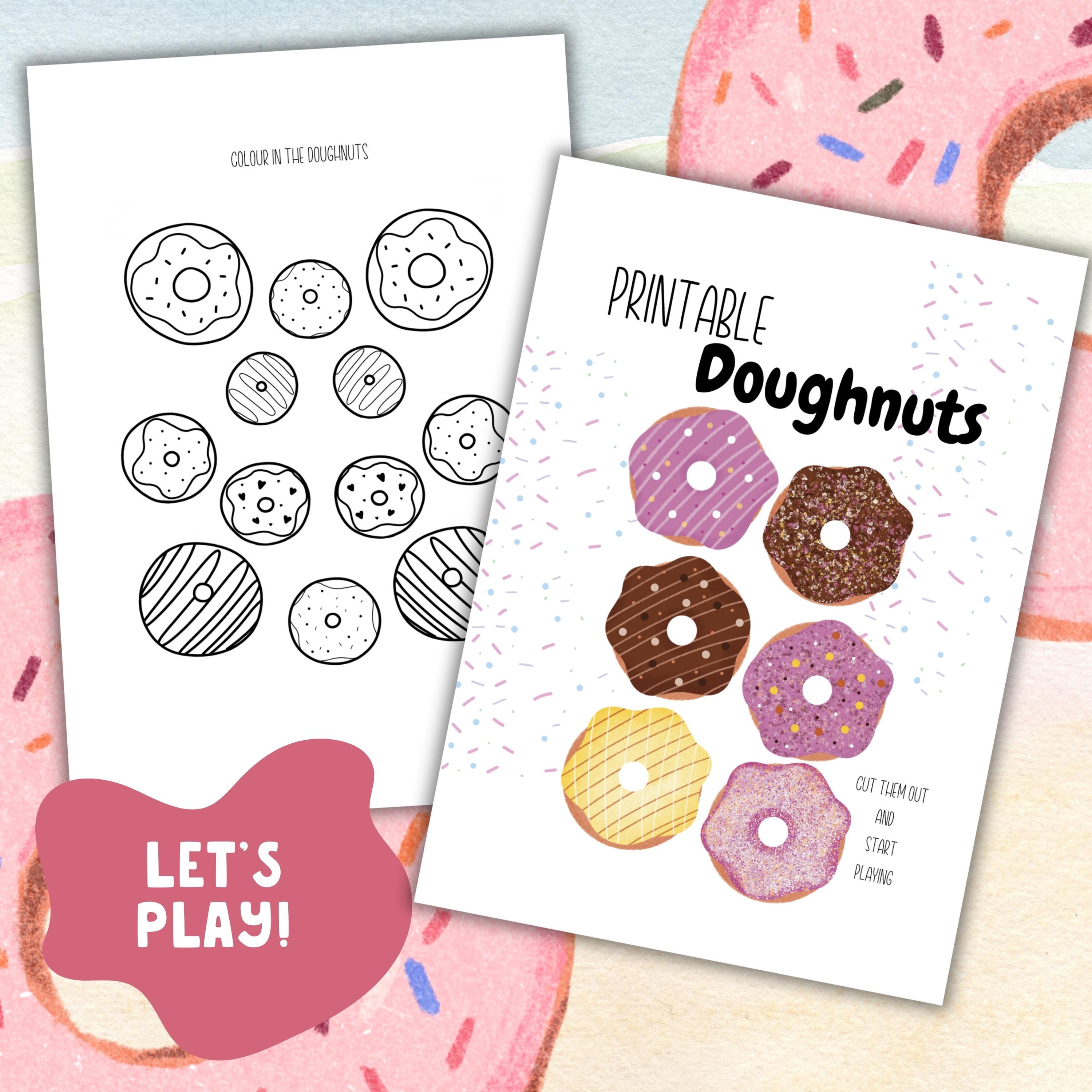Doughnut Shop Pretend Play Printables, Donut Day Activity, Dramatic ...