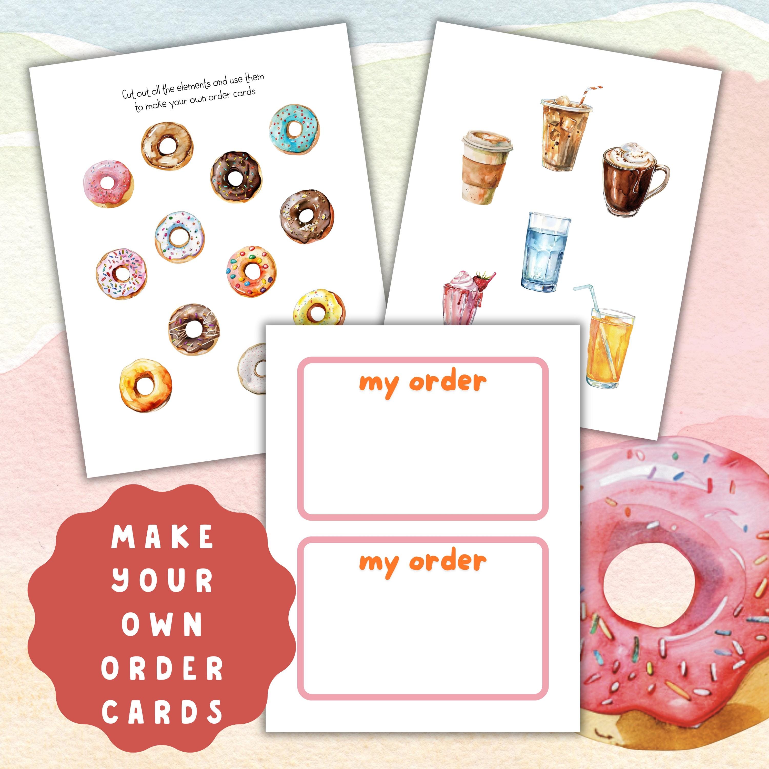 Donut Shop Pretend Play Activity | Printable Donut Day | Imaginative ...