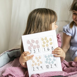 Easter Eggs Count and Clip Cards Montessori Math Printable Spring ...