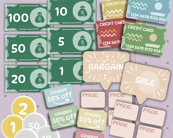 Printable Play Money for Kids, Pretend Play Currency for Toddlers and ...