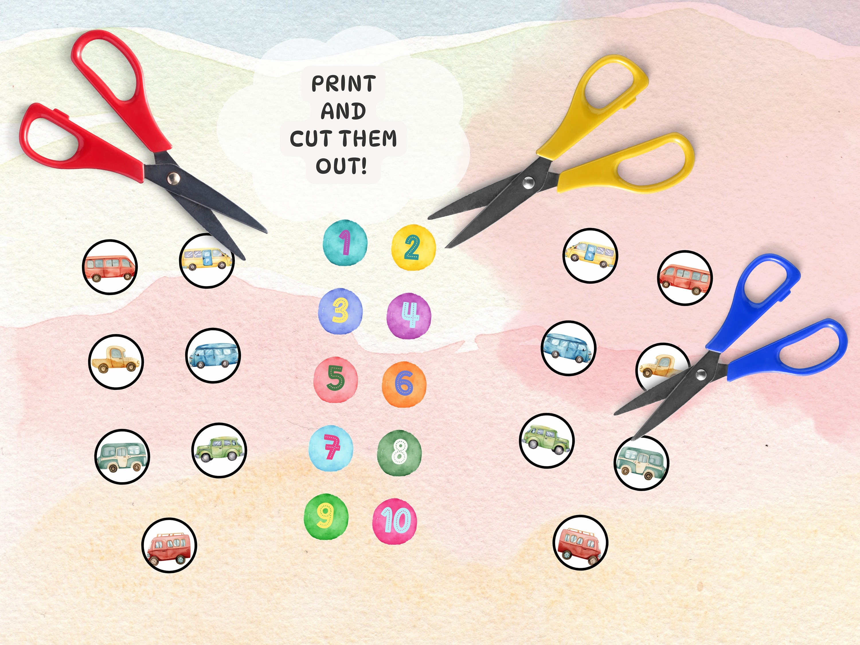 Trace the Road Preschool Worksheets, Car Tracing Printables ...