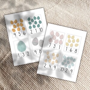 Easter Eggs Count and Clip Cards Montessori Math Printable Spring ...