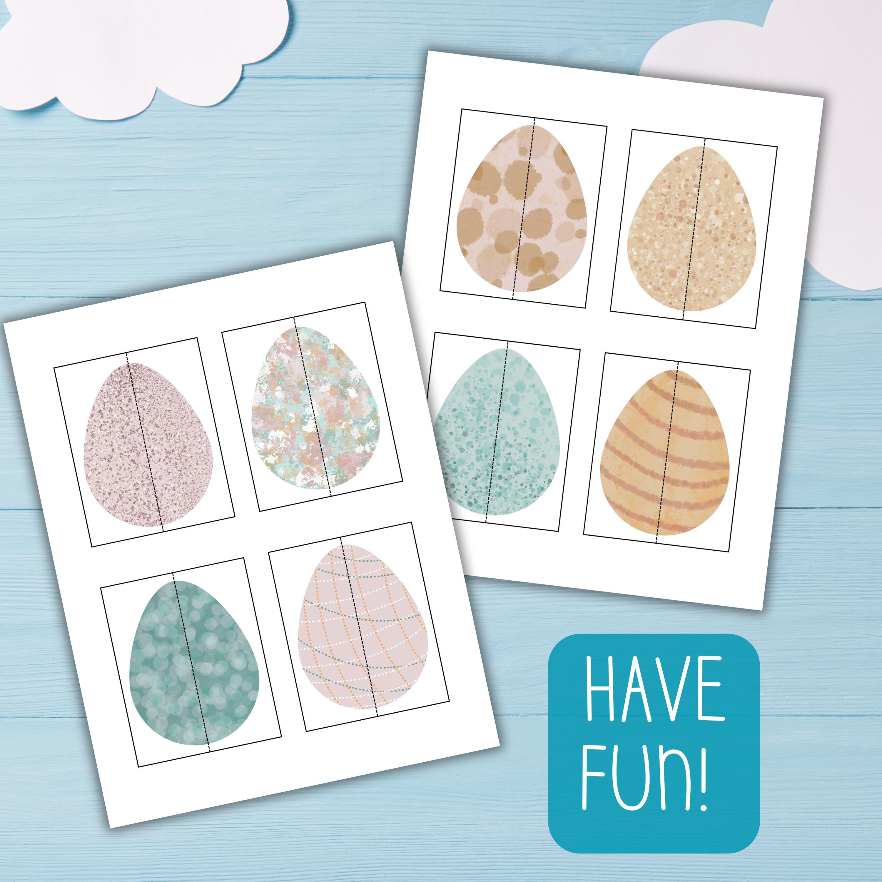 Easter Egg Matching Game Printable | Visual Discrimination Activity ...