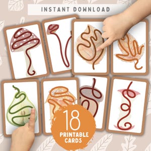 Fall Finger Tracing Cards: Mindfulness Activity for Kids (printable) - Etsy