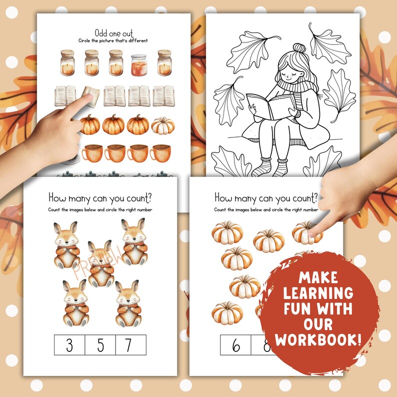 Fall Workbook for Kids | Autumn-themed Learning Activities & Fun ...