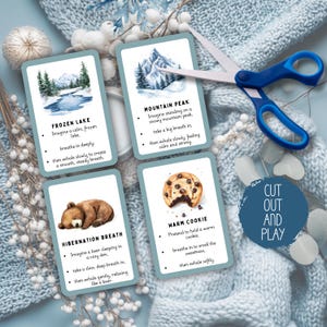 Winter Mindful Breathing Cards for Kids | Calming Corner Activity ...