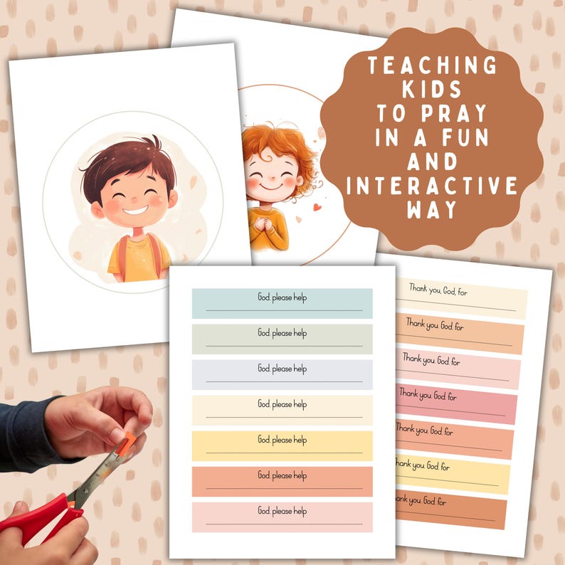 Prayer Chain Craft for Kids: Christian Activity DIY (printable) - Etsy