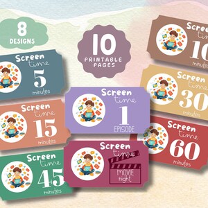Screen Time Tickets, Printable Reward Coupons for Kids, Kids Screen ...