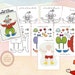 Clown Paper Doll PRINTABLE Preschool Homeschool Paper Craft Toddler ...