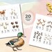 Farm Animals Count and Clip Cards Number 1-20, Printable Activity ...