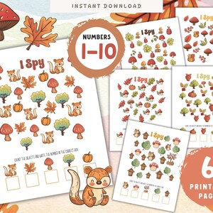 FALL Bundle 5 in 1, Printable Set, Autumn Movement Cube, Activity ...