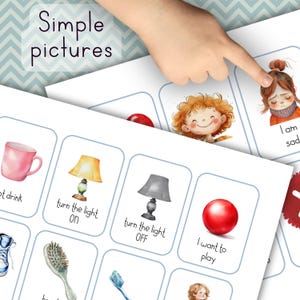 32 Communication Cards | ASD Autism | Printable Speech & Language ...