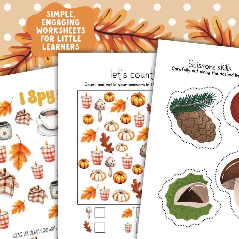 Fall Workbook for Kids | Autumn-themed Learning Activities & Fun ...