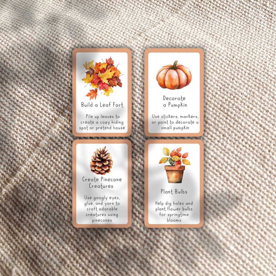 Fall Outdoor Activity Cards: Nature-based Learning (PDF) - Etsy