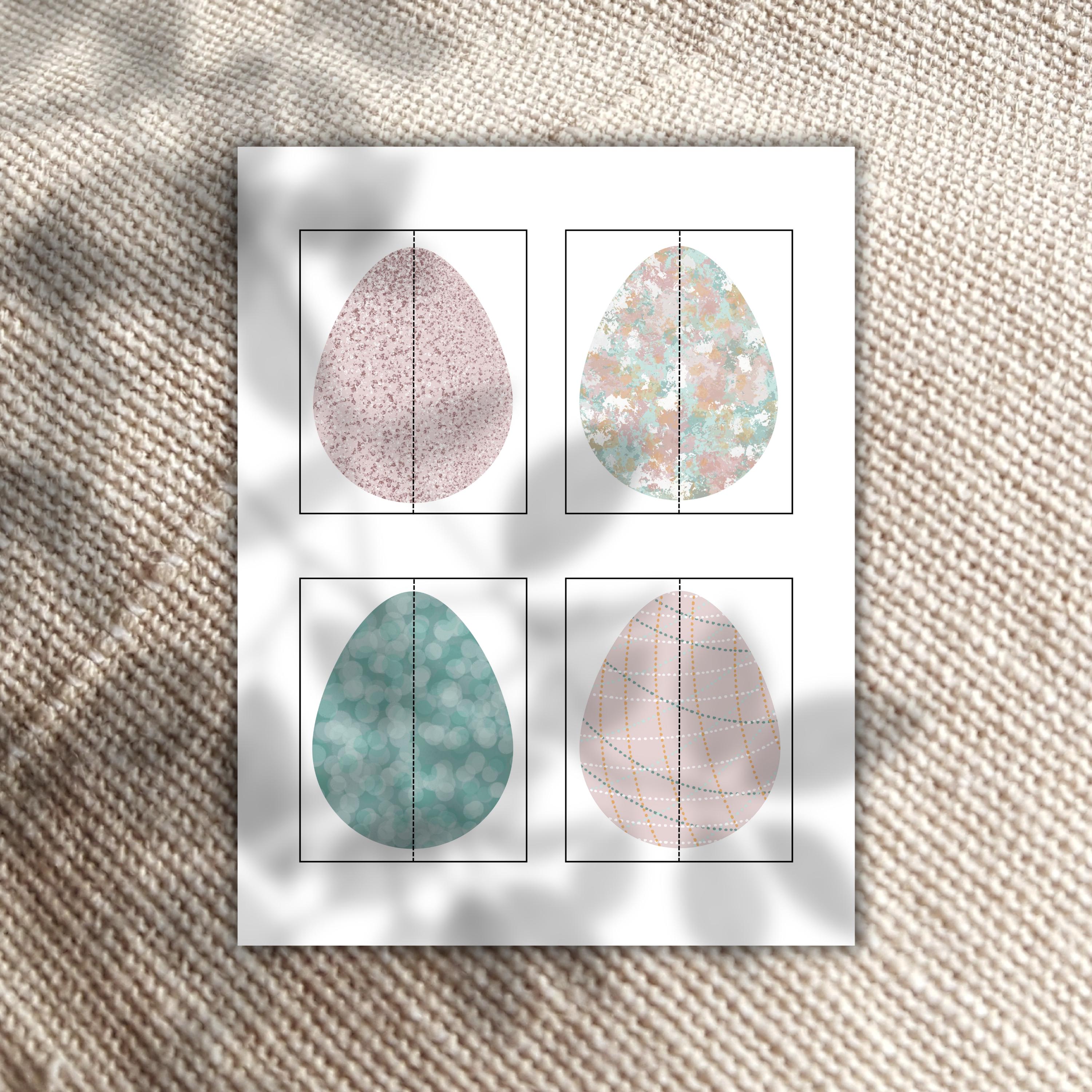 Easter Egg Matching Game Printable | Visual Discrimination Activity ...