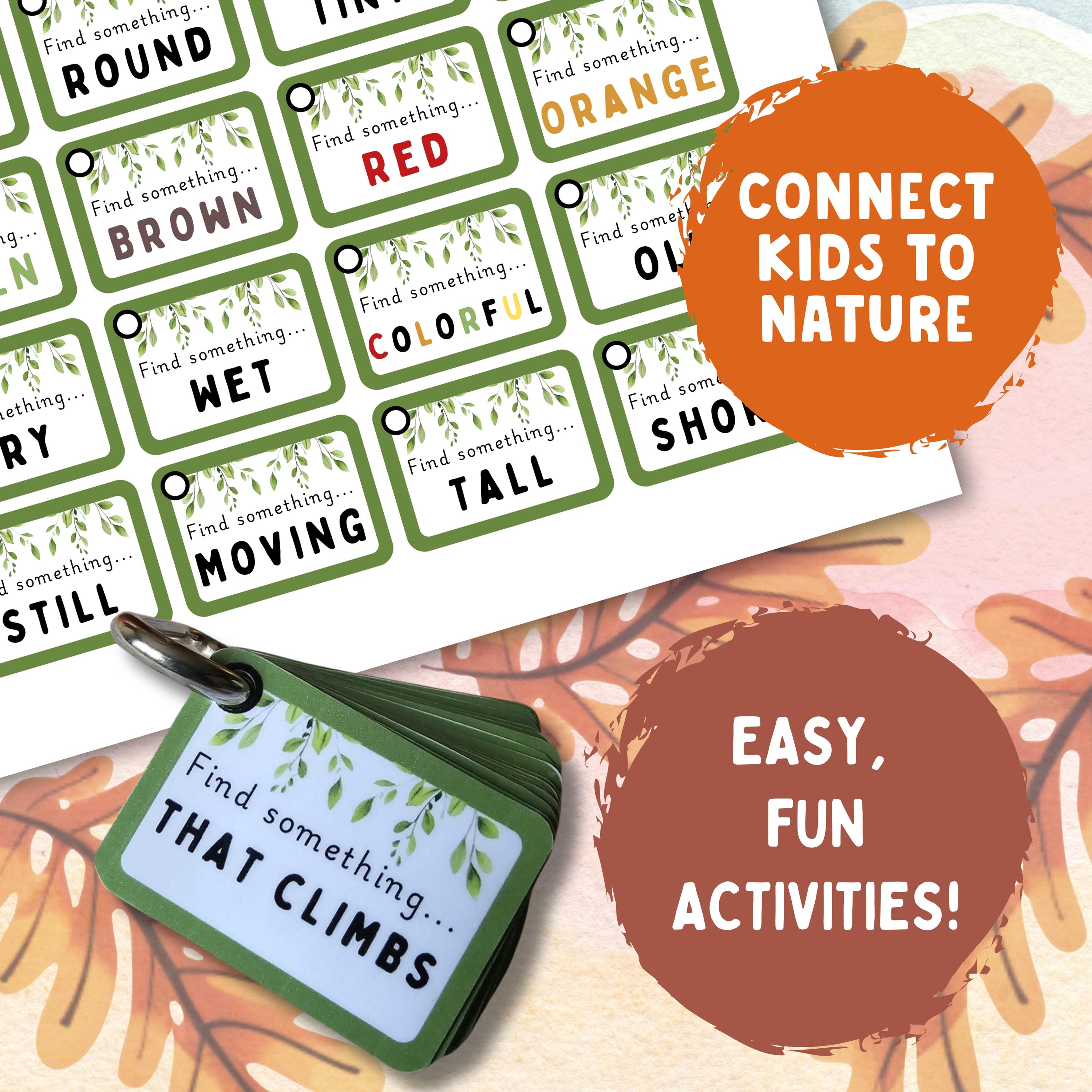 Forest School MINI Cards | I Spy Outdoor Game| Scavenger Hunt ...